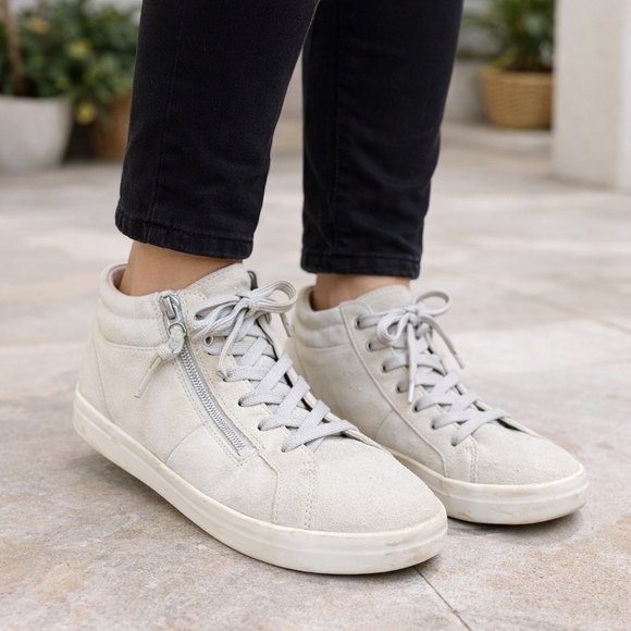 Vionic | Shoes | Vionic Suede Hightop Sneakers | Poshmark